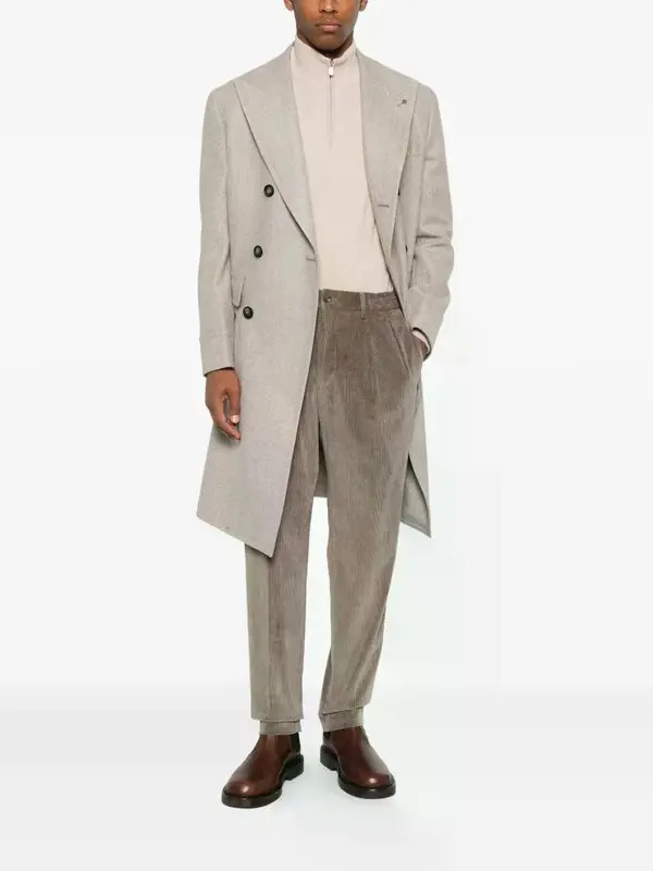 Tagliatore Pleated Corduroy Trousers