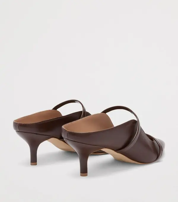 MALONE SOULIERS Leather Maureen Heeled Mules - Brown