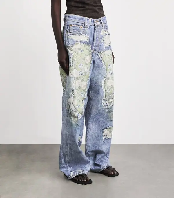 Acne Studios Trompe-l'oeil Wide-leg Jeans
