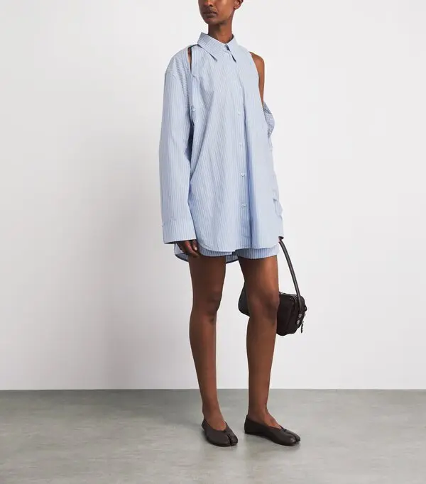 Nanushka Nananda Pinstripe Cotton Shirt