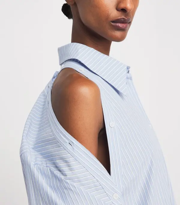 Nanushka Nananda Pinstripe Cotton Shirt