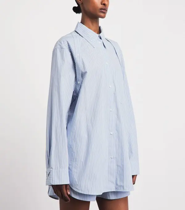 Nanushka Nananda Pinstripe Cotton Shirt