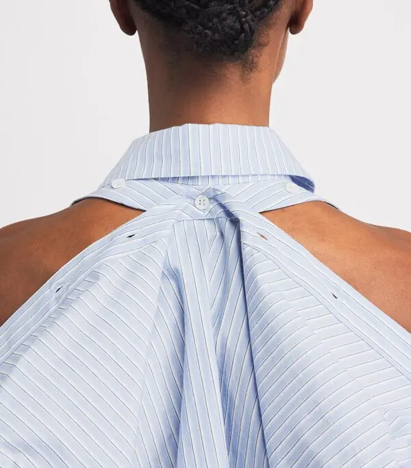 Nanushka Nananda Pinstripe Cotton Shirt