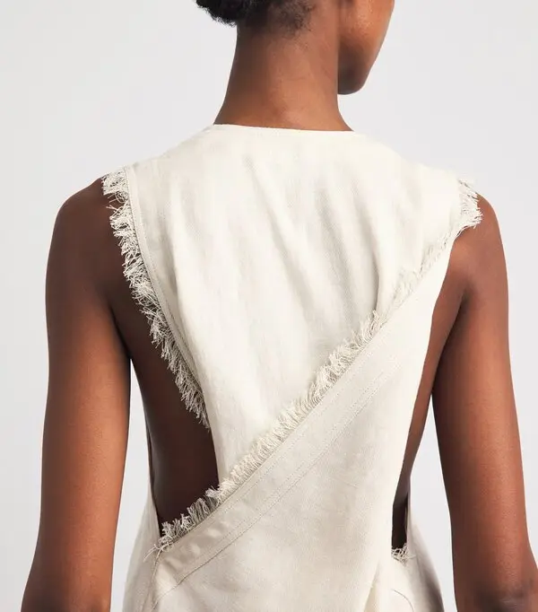 Nanushka Amarilis Linen-blend Maxi Dress - Ivory