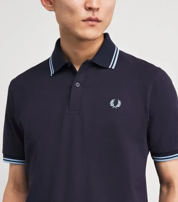 Fred Perry Twin Tipped Polo Shirt - Navy