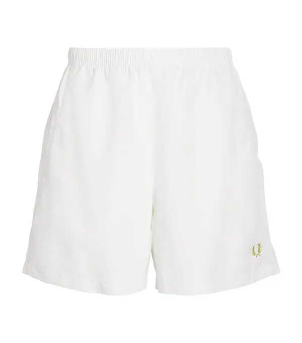 Fred Perry Embroidered Laurel Wreath Tennis Shorts