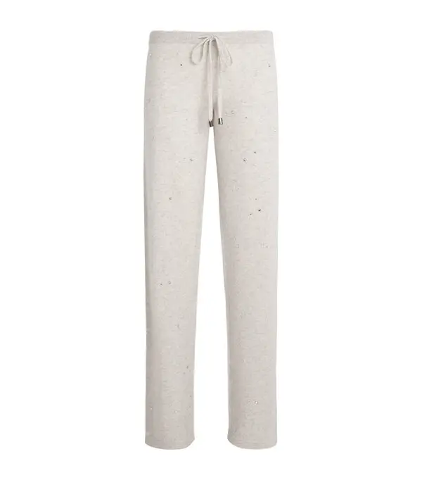WILLIAM SHARP Embellished Cashmere Sweatpants