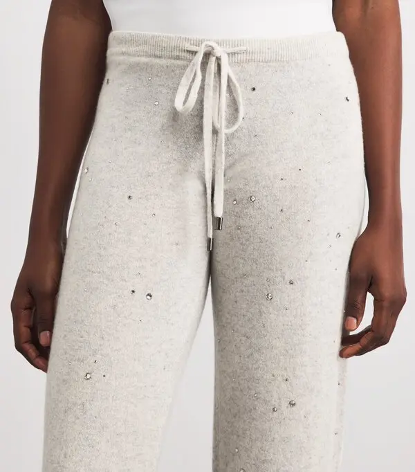 WILLIAM SHARP Embellished Cashmere Sweatpants
