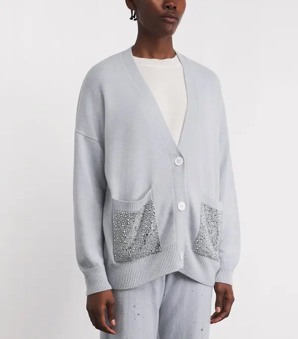 WILLIAM SHARP Cashmere Crystal-embellished Cardigan