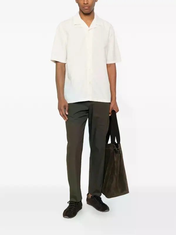 Officine Générale Seersucker Short-sleeve Shirt