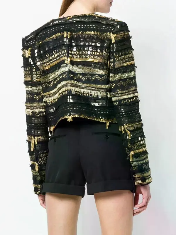 Saint Laurent Embroidered Fitted Jacket