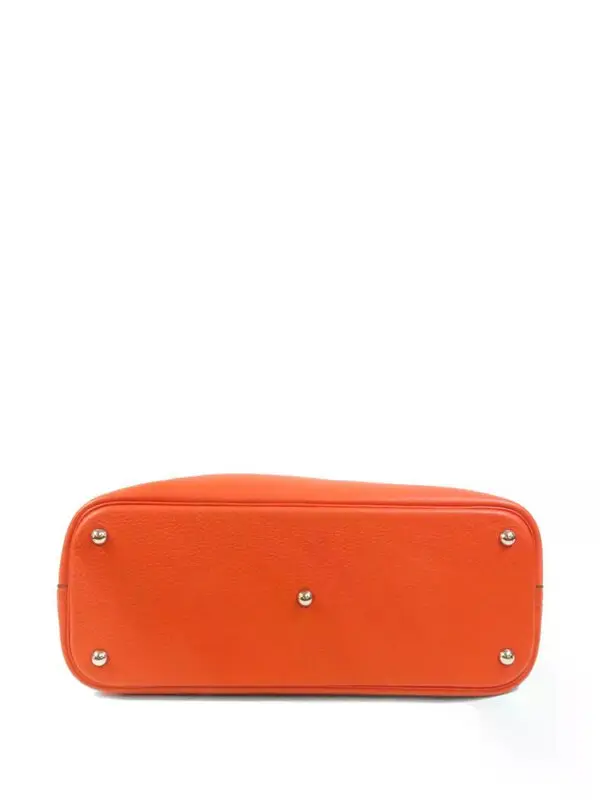 Hermès Bolide Clemence Leather Tote Bag - Orange