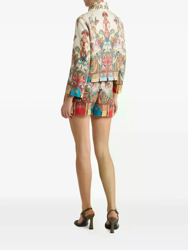 Etro Paisley Print Cropped Jacket