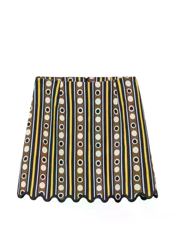 La DoubleJ Baia Mini Skirt With Scalloped Hem