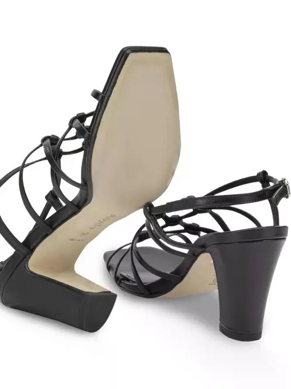 AeydĒ Acacia Knotted Caged Sandals