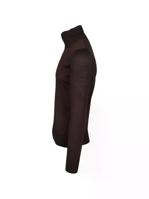 Al Duca D'aosta Roll-neck Knitted Sweater - Brown