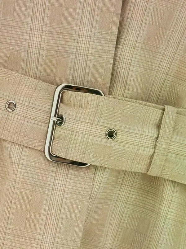 Iceberg Checked Belted Coat