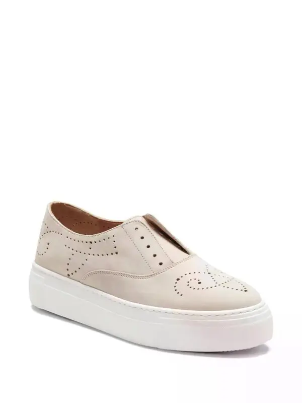 Fratelli Rossetti Perforated Slip-on Sneakers - Neutrals