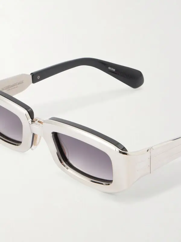 JACQUES MARIE MAGE Ryder Rectangular Titanium Sunglasses