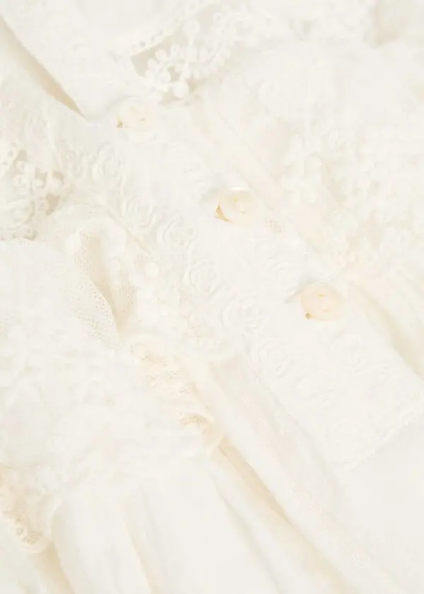 Rixo Inez Embroidered Cotton Mini Dress - Ivory