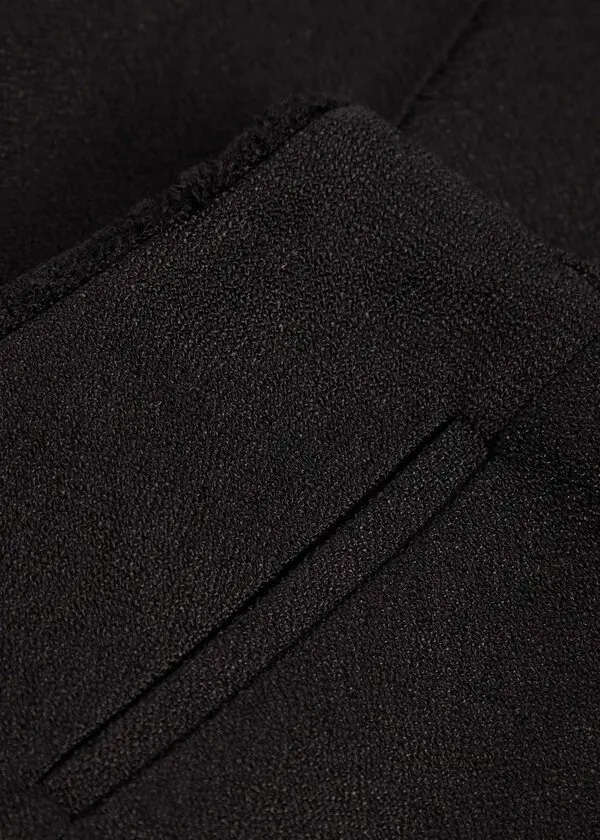 Tove Crepe Trousers With Frayed Trim