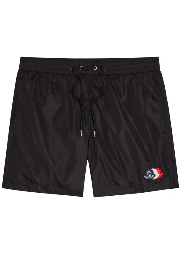 Moncler Logo Swim Shorts - Black