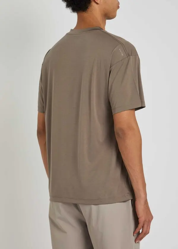 Satisfy Auralite Logo Jersey T-shirt - Beige