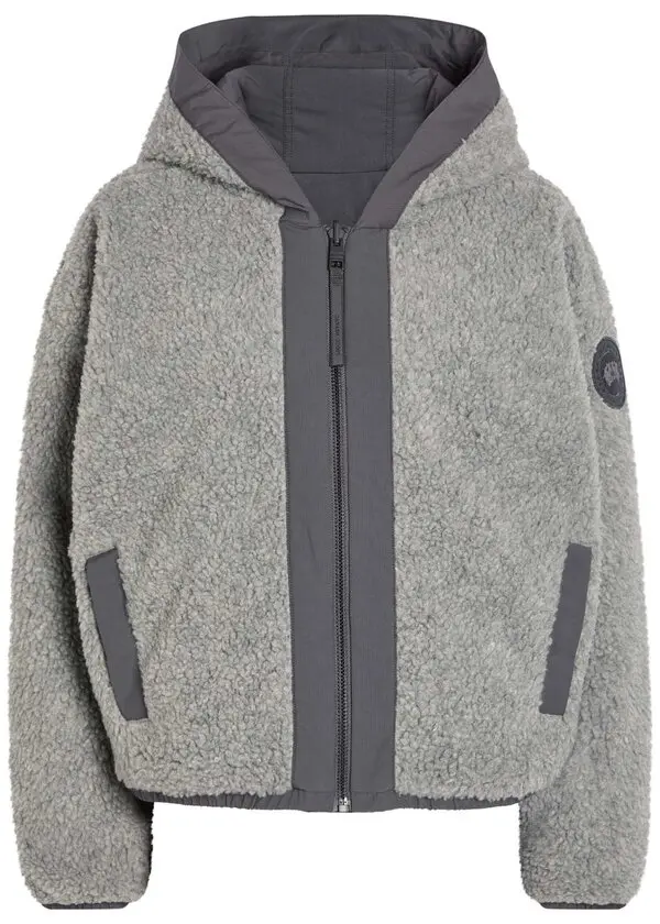 Canada Goose Alberni Reversible Fleece Bomber Jacket - Grey