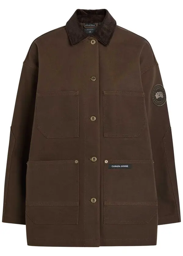 Canada Goose Beaumont Corduroy-collar Canvas Coat - Brown