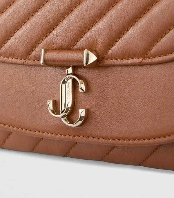 JIMMY CHOO Curve Quilted Leather Chain Wallet