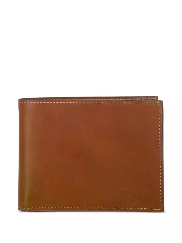 BOLDRINI Contrast-stitch Bifold Wallet - Brown