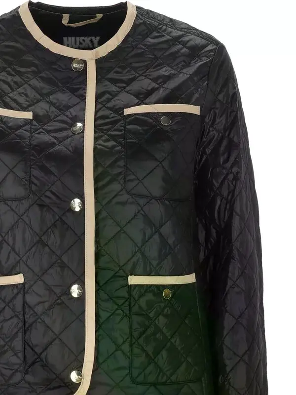 HUSKY Quilted Contrast-trim Jacket