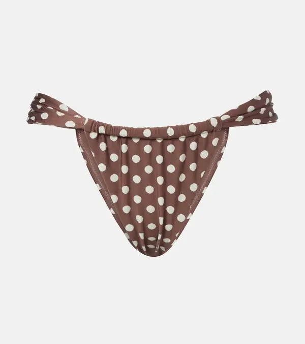 MONTCE Sandra Polka Dot Bikini Bottoms - Brown