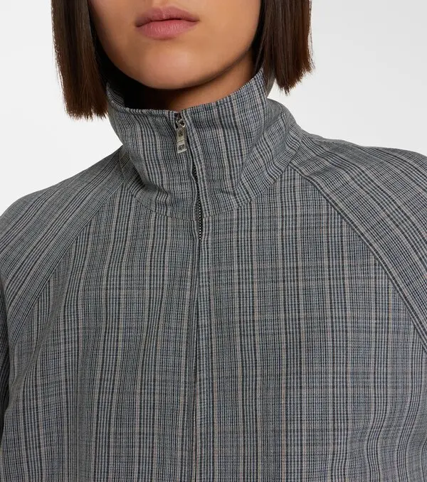 Acne Studios Checked Technical Jacket - Grey