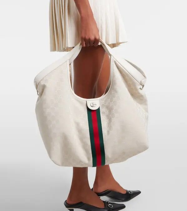 Gucci Giglio Large Gg Canvas Tote Bag