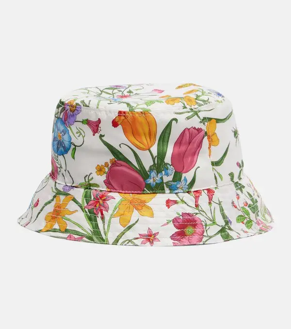 Gucci Flora Silk Bucket Hat
