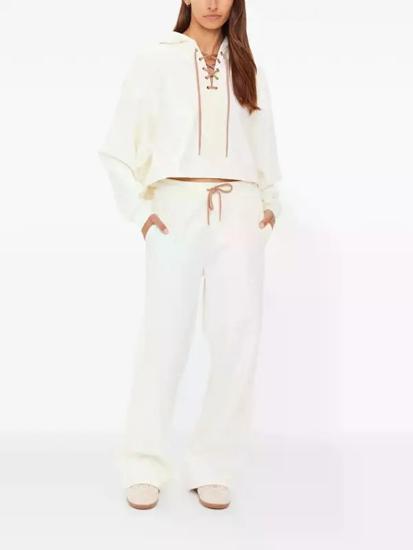 The Upside Arkana Priah Lace-up Hoodie - Neutrals