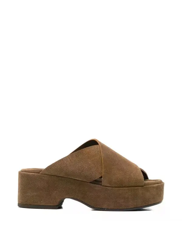 CURIOSITÈ Criss-cross Platform Sandals