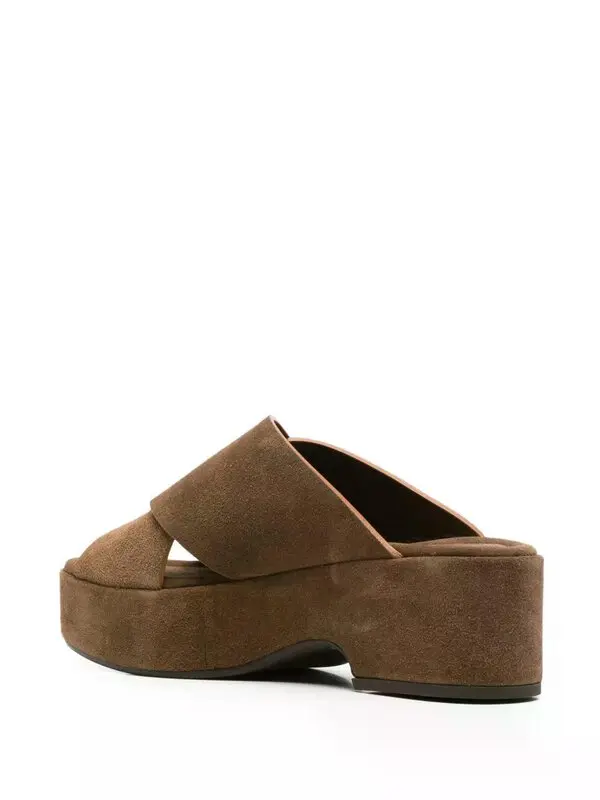 CURIOSITÈ Criss-cross Platform Sandals