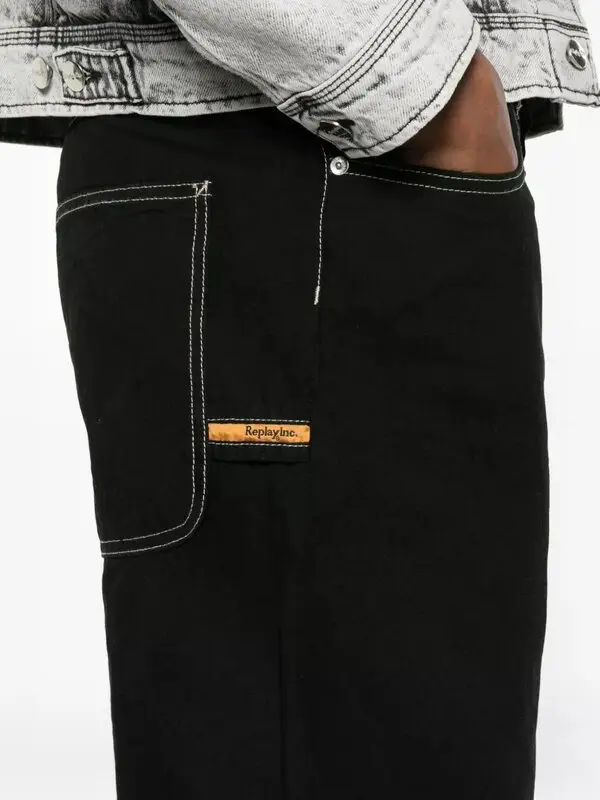 REPLAY Contrast Stitch Shorts