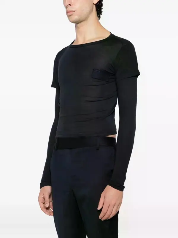 SONIA CARRASCO Logo-embroidered T-shirt