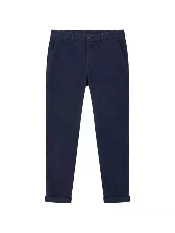 MASON'S Torino Flex Logo-embroidered Trousers - Blue