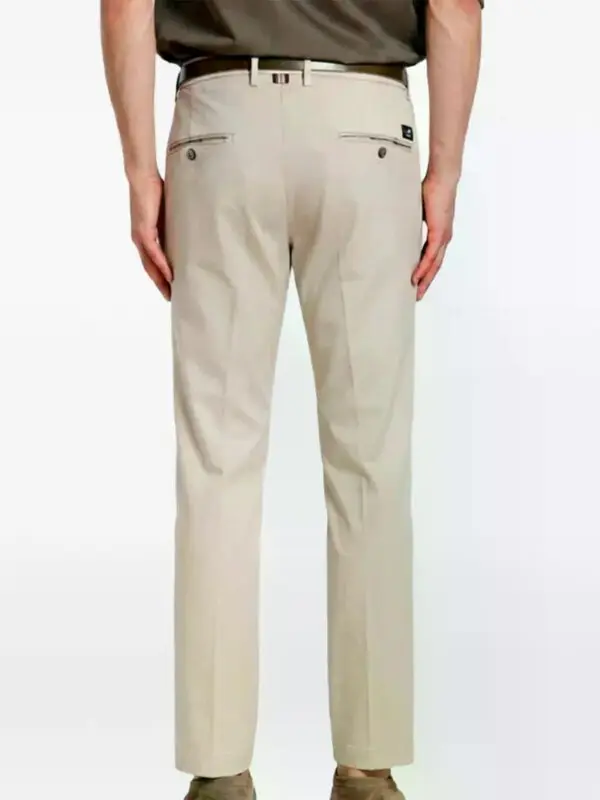 MASON'S Torino Flex Pressed-crease Chinos Trousers - Neutrals