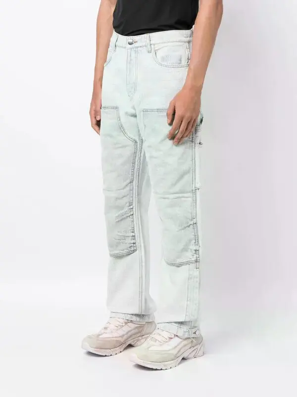 Amiri Jacquard Straight-leg Carpenter Jeans