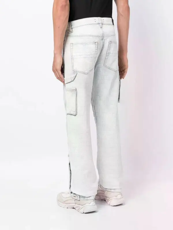 Amiri Jacquard Straight-leg Carpenter Jeans