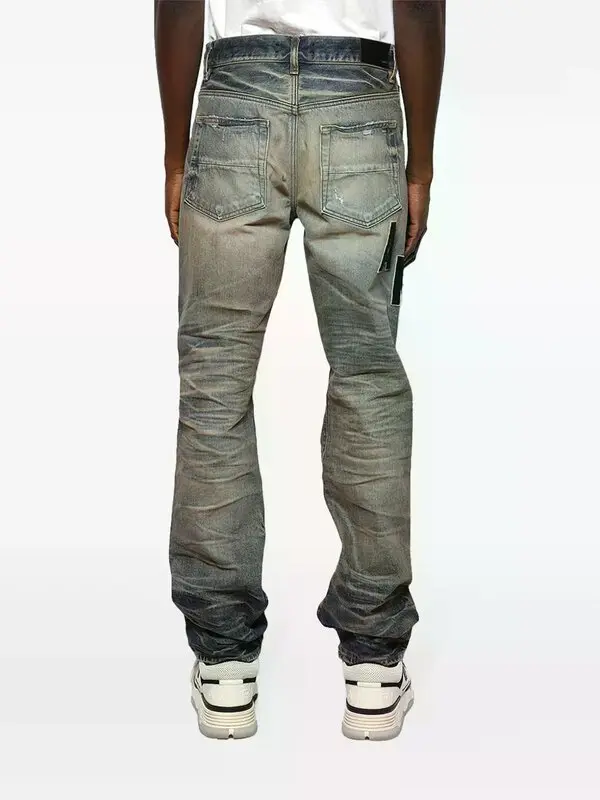 Amiri Distressed Logo Patch Jeans