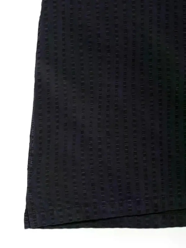 Officine Générale Seersucker-effect Short-sleeve Shirt