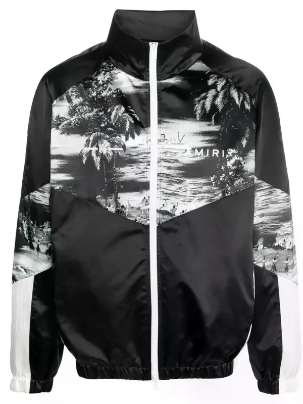 Amiri Graphic Print Track Jacket - Black