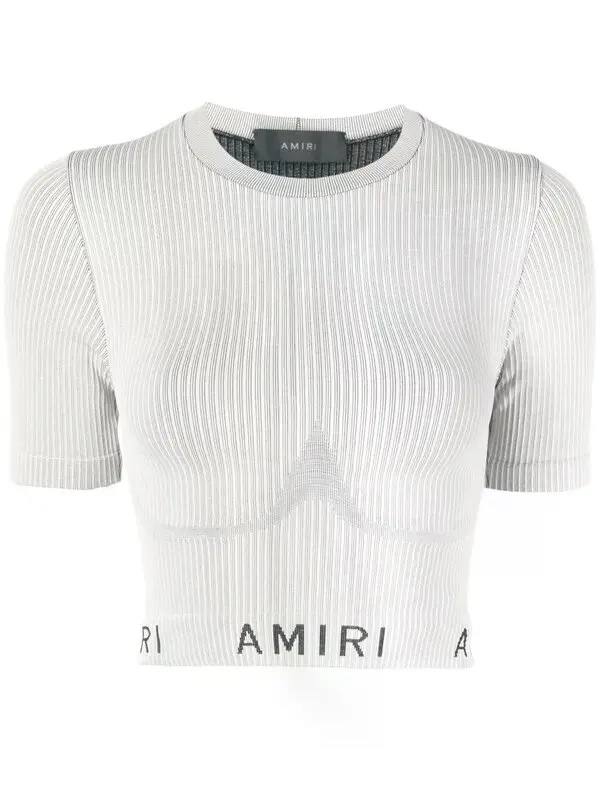 Amiri Logo-print Seamless Performance Top