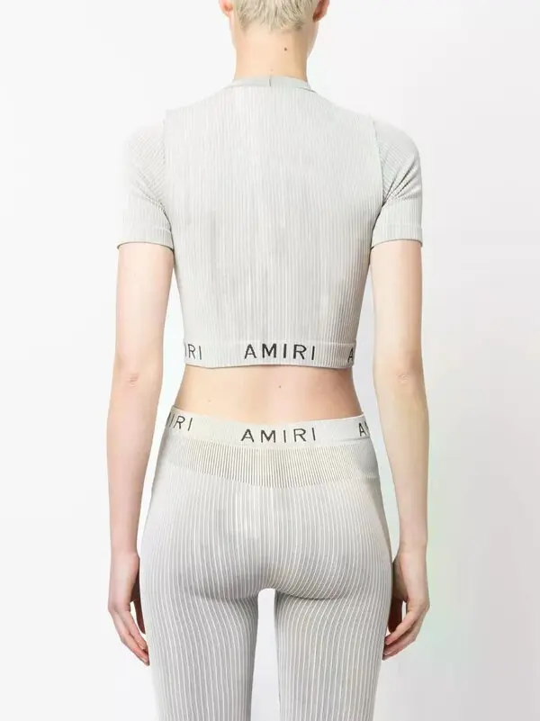 Amiri Logo-print Seamless Performance Top